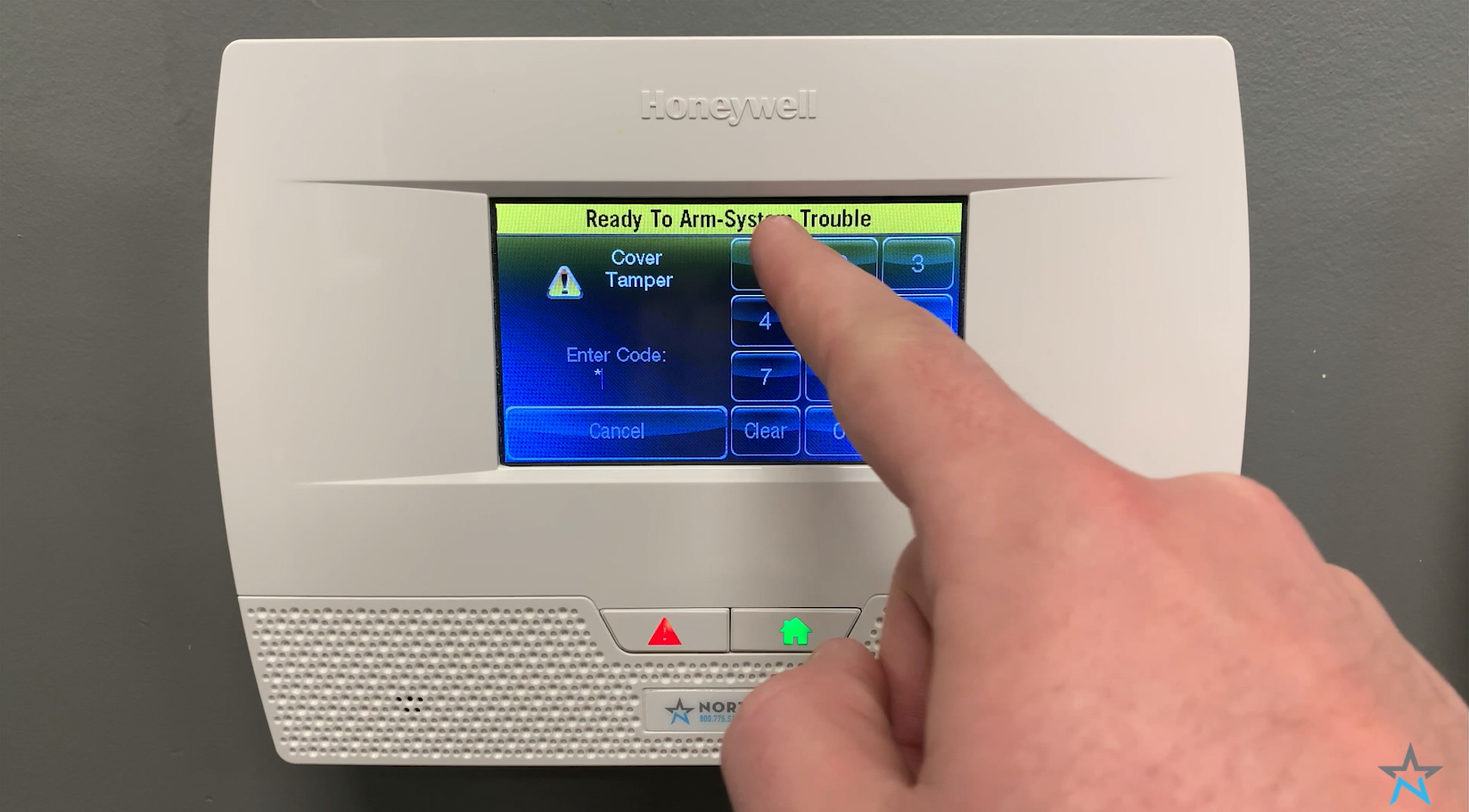 Honeywell Lynx L5210 - Replace panel backup battery